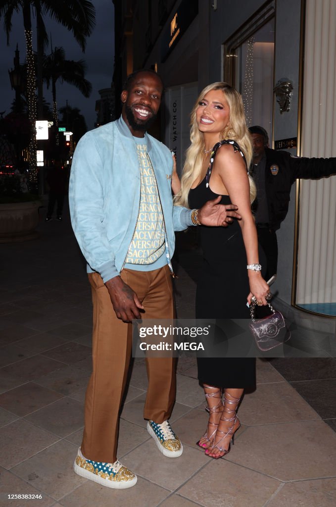 Patrick Beverley And Mandana Bolourchi Are Seen On June 1 2023 In