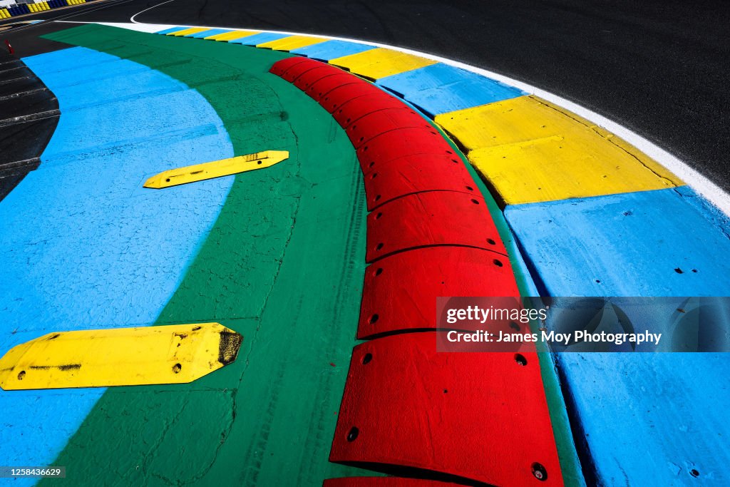Circuit Kerb Detail At The Le Mans Test On June 4 2023 In Le Mans