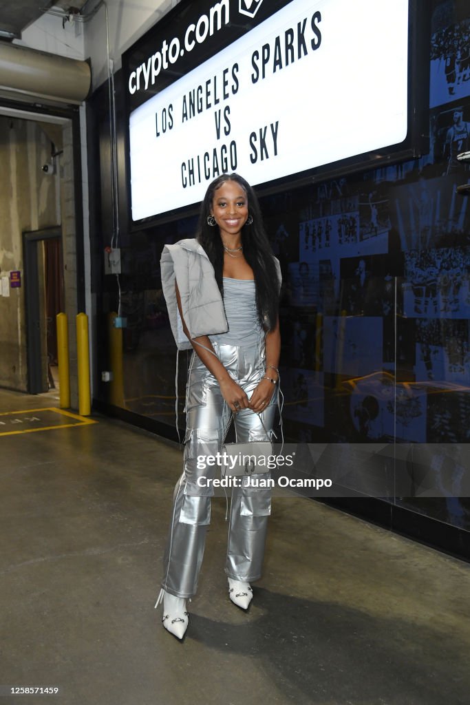 Lexie Brown Of The Los Angeles Sparks Arrives To The Arena Before The News Photo Getty Images