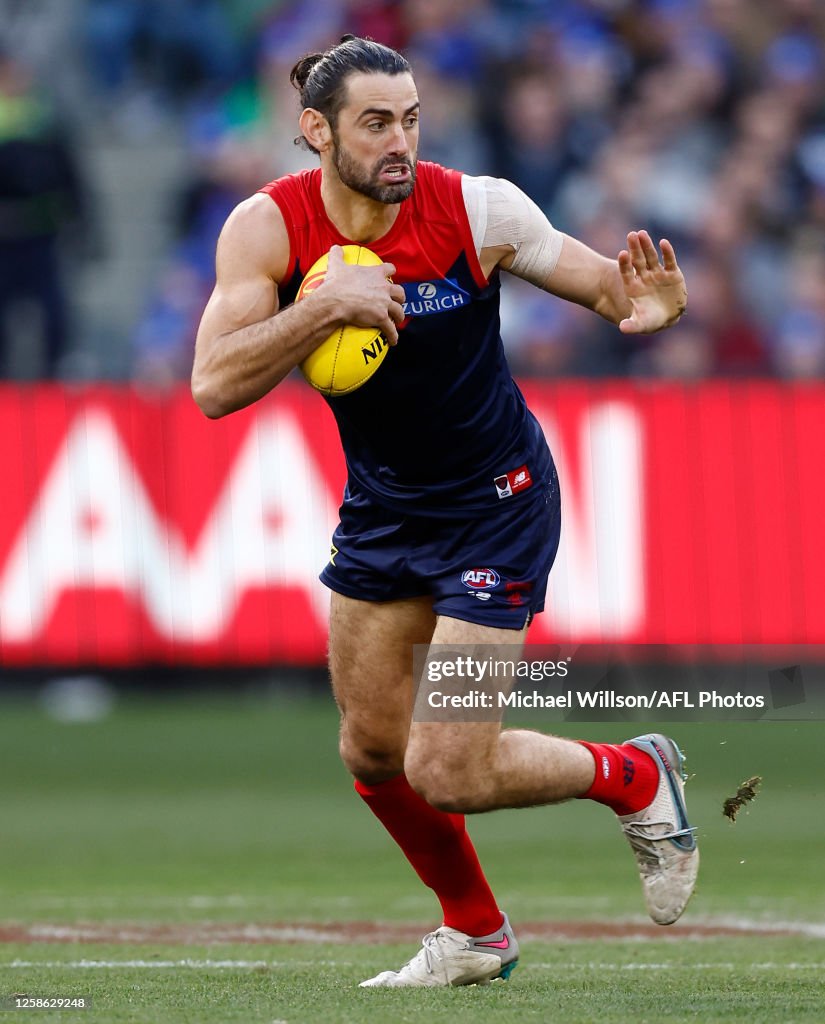 Brodie Grundy Of The Demons In Action During The 2023 Afl Round 13