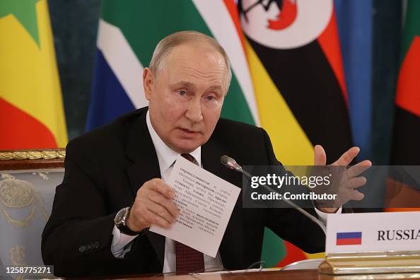 Russian President Vladimir Putin Speeches During His Meeting With