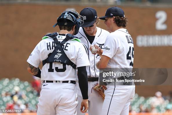 Detroit Tigers Starting Pitcher Reese Olson Right Talks To Detroit
