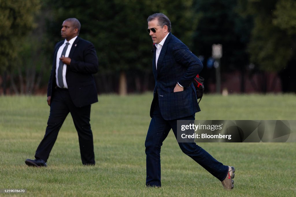 Hunter Biden, son of US President Joe Biden, arrives at Fort Lesley ... Hunter Biden, son of US President Joe Biden, arrives at Fort Lesley ...