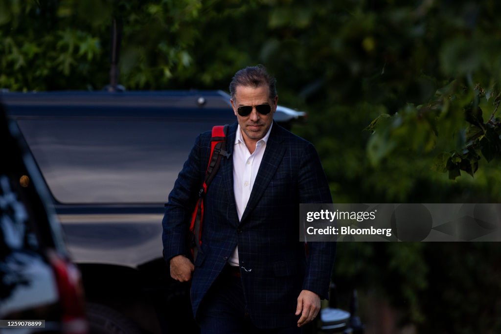 Hunter Biden, son of US President Joe Biden, arrives at Fort Lesley ... Hunter Biden, son of US President Joe Biden, arrives at Fort Lesley ...
