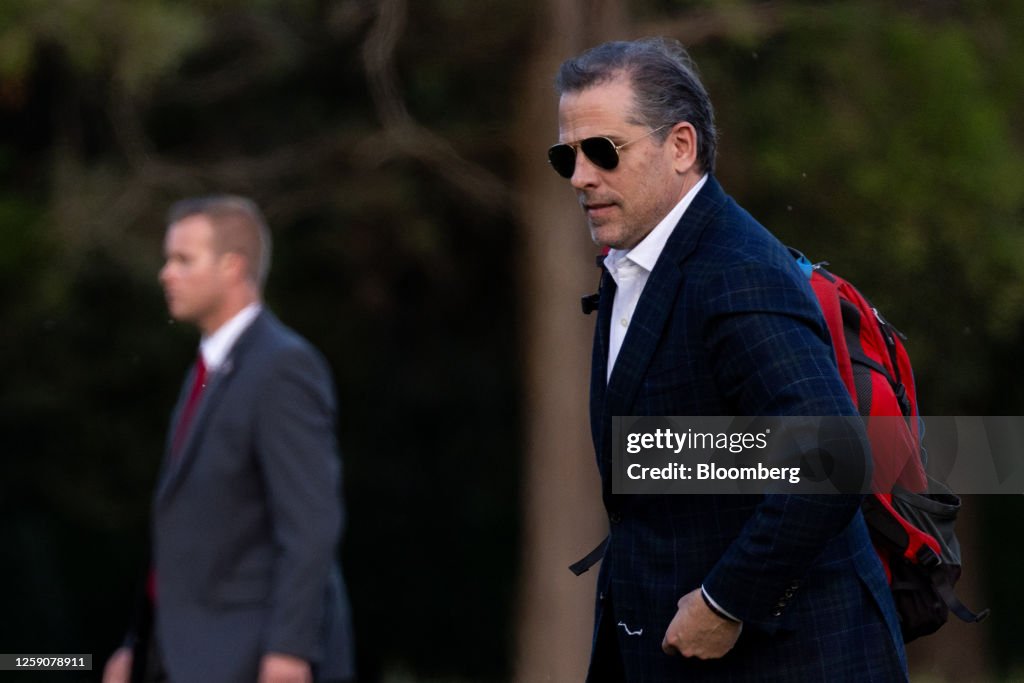 Hunter Biden, son of US President Joe Biden, arrives at Fort Lesley ... Hunter Biden, son of US President Joe Biden, arrives at Fort Lesley ...