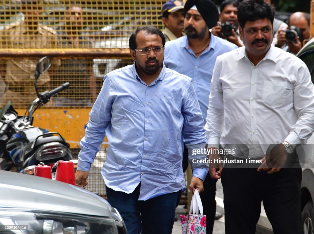 Shiv Sena Leader Suraj Chavan Arrives To Appear Before The News Photo Getty Images
