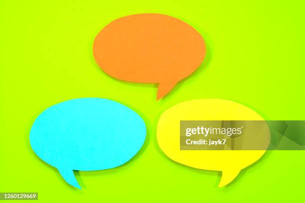Three Speech Bubbles Photos and Premium High Res Pictures - Getty Images Three Speech Bubbles Photos and Premium High Res Pictures - Getty Images