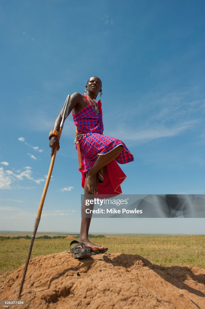 Maasai Warriors Standing