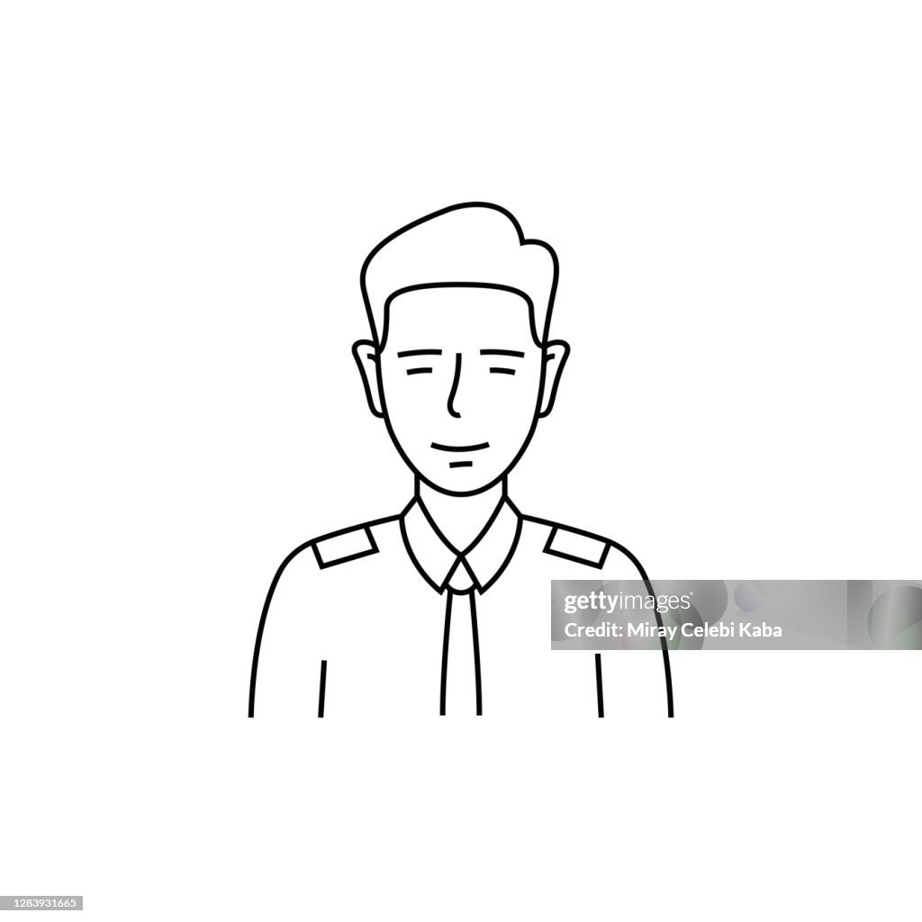 Security Guard Line Icon High-Res Vector Graphic - Getty Images Security Guard Line Icon High-Res Vector Graphic - Getty Images