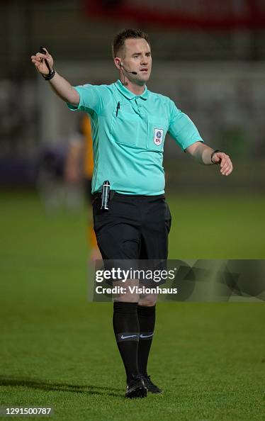 Referee Ross Joyce during the Sky Bet League Two match between... News ... Referee Ross Joyce during the Sky Bet League Two match between... News ...