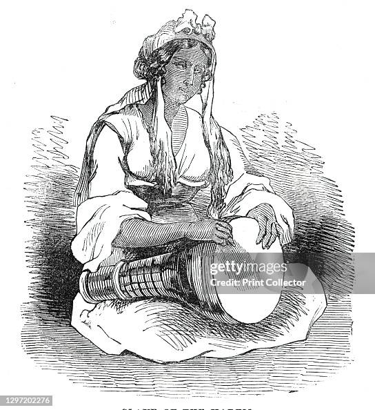 Slave Of The Harem 1844 North African Female Musician The Nachrichtenfoto Getty Images