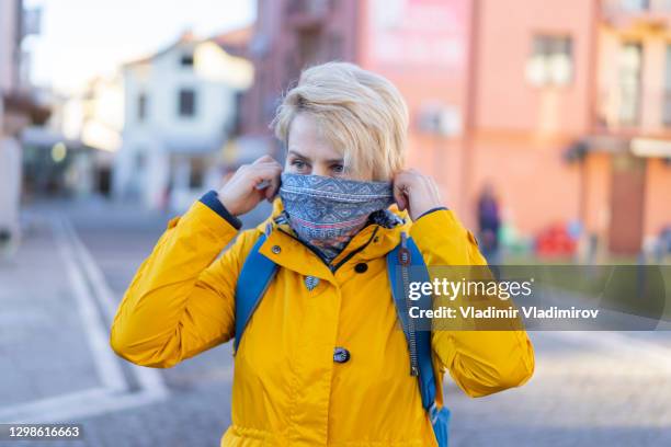 Scarf Around Neck Photos And Premium High Res Pictures Getty Images