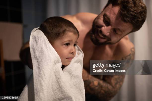 Dad And Older Son Shaving Photos And Premium High Res Pictures Getty