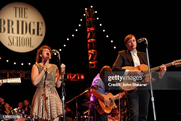 Musicians Régine Chassagne And Win Butler Of Arcade Fire Perform At