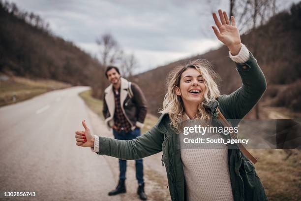 Female Hitchhikers Photos And Premium High Res Pictures Getty Images