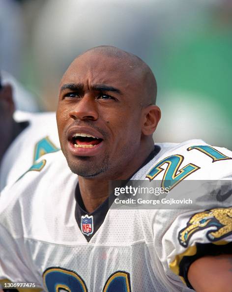 Cornerback Aaron Beasley Of The Jacksonville Jaguars Looks On From