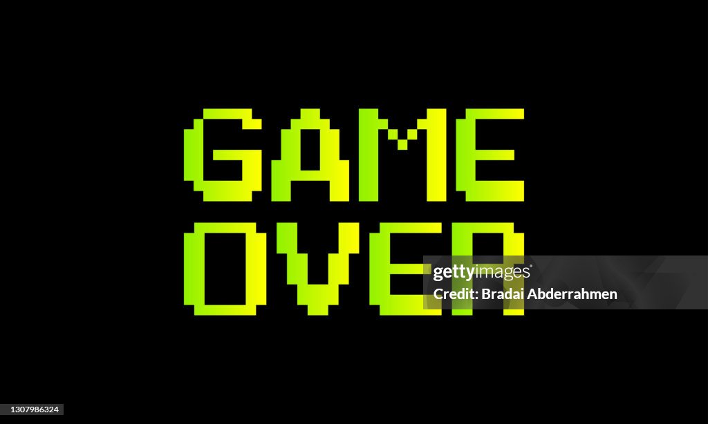 Pixel Game Over 8bit Pixel Game Over Vector Background High-Res Vector ... Pixel Game Over 8bit Pixel Game Over Vector Background High-Res Vector ...