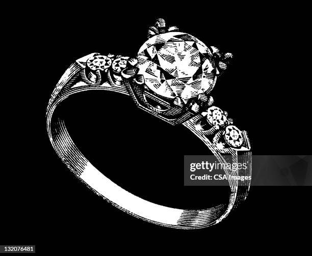 35 Engagement Ring Black Background High Res Illustrations Getty Images