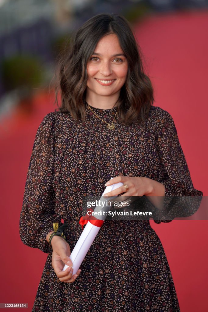 Tiphaine Haas Poses With Award Of Best Actress As She Attends The Photo Dactualité Getty