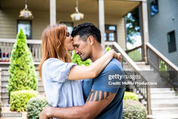Bi Racial Couple Kissing Photos And Premium High Res Pictures Getty Images