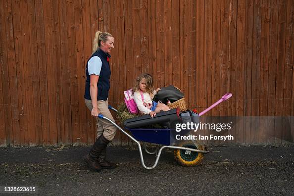 Holly Gaunt From Knaresborough Pushes Beatrice Wagstaff From News Photo Getty Images