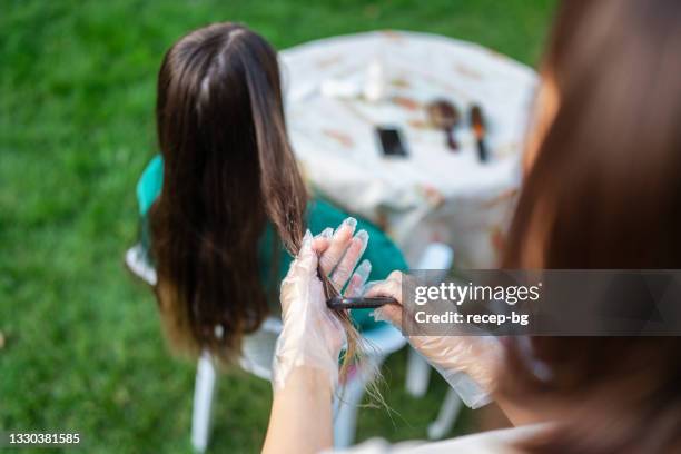 Coloring Hair Home Photos And Premium High Res Pictures Getty Images