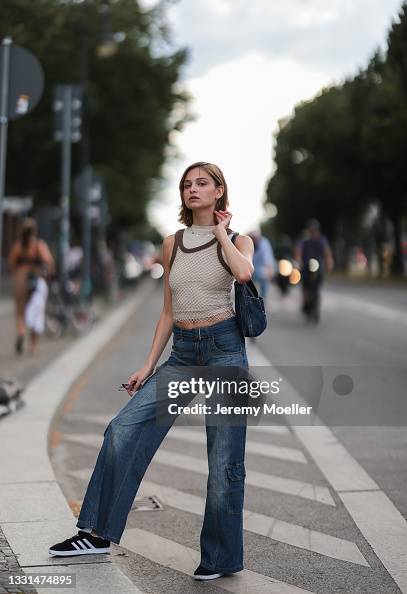 Anastasia Nasty Borisova wearing jaded London pants and beige top ... Anastasia Nasty Borisova wearing jaded London pants and beige top ...