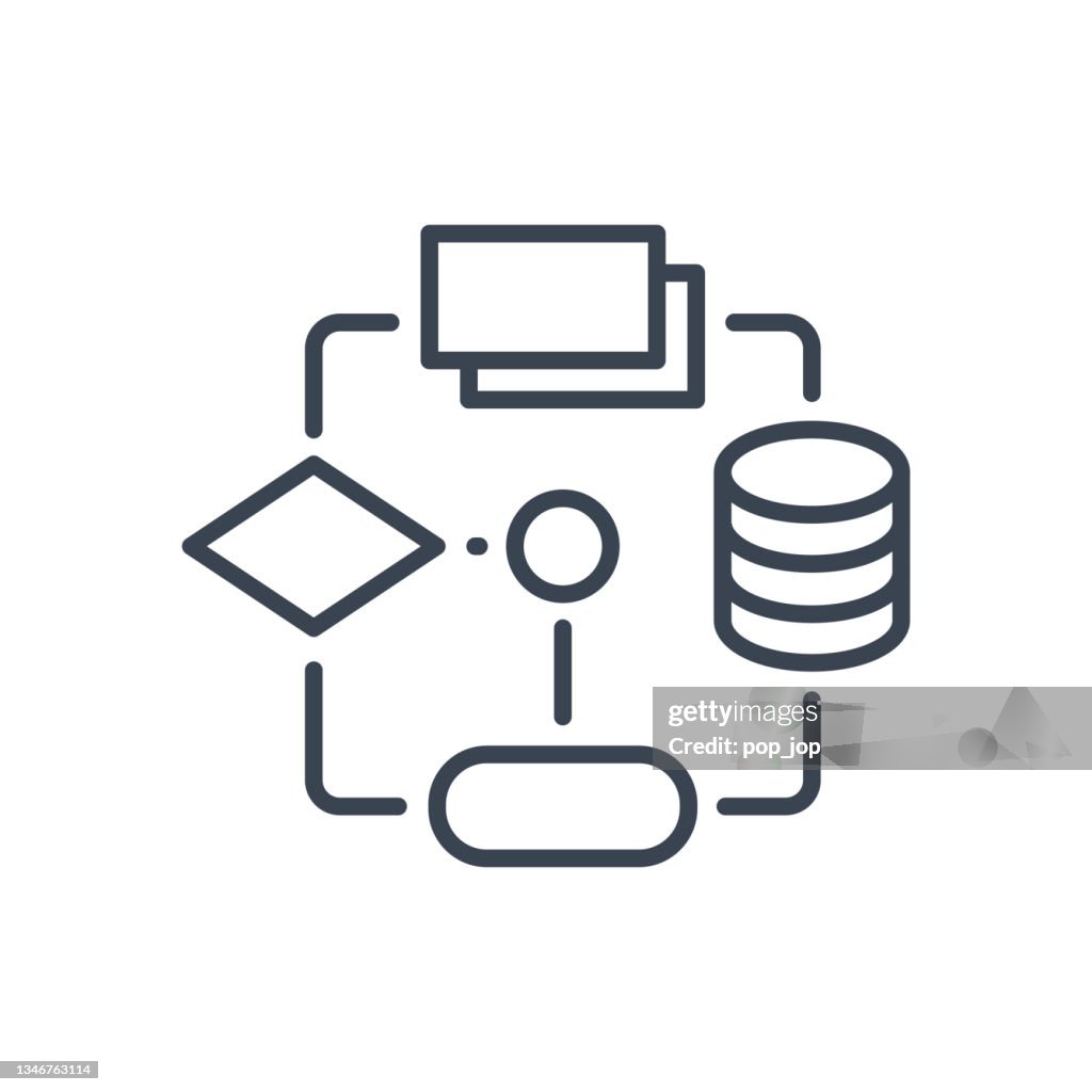 Algorithm Block Diagram Machine Learning Line Icon Vector Stock ... Algorithm Block Diagram Machine Learning Line Icon Vector Stock ...