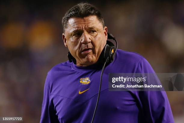 1 524 Ed Orgeron Photos And High Res Pictures Getty Images