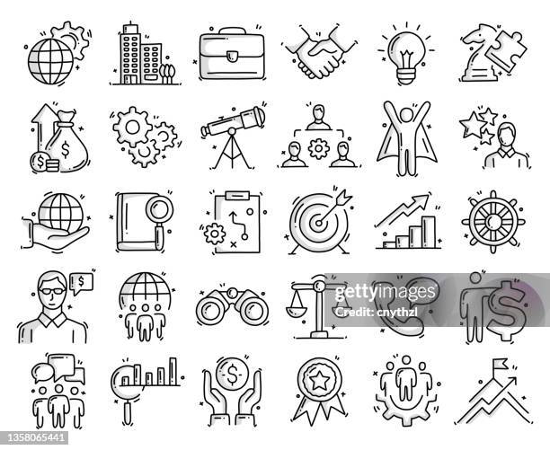 Business Value Related Objects And Elements Hand Drawn Vector Doodle ... Business Value Related Objects And Elements Hand Drawn Vector Doodle ...