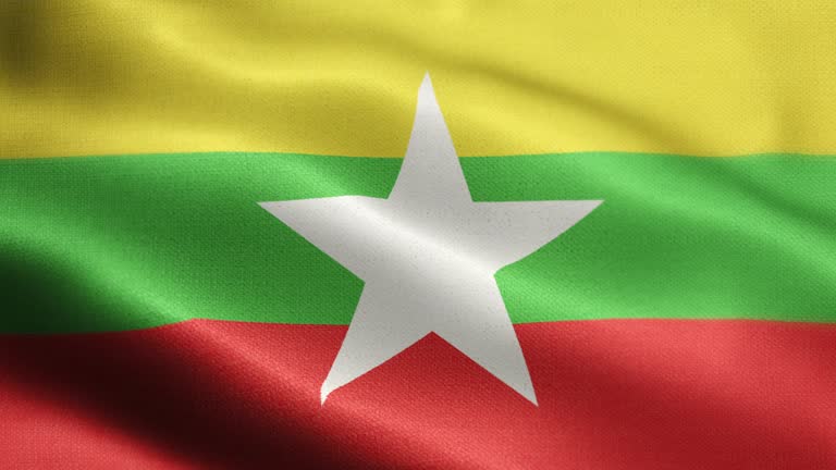 130 Burmese National Flag Stock Videos Footage And 4k Video Clips