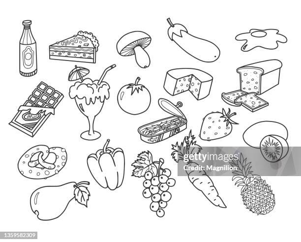 Food Doodle Set High Res Vector Graphic Getty Images