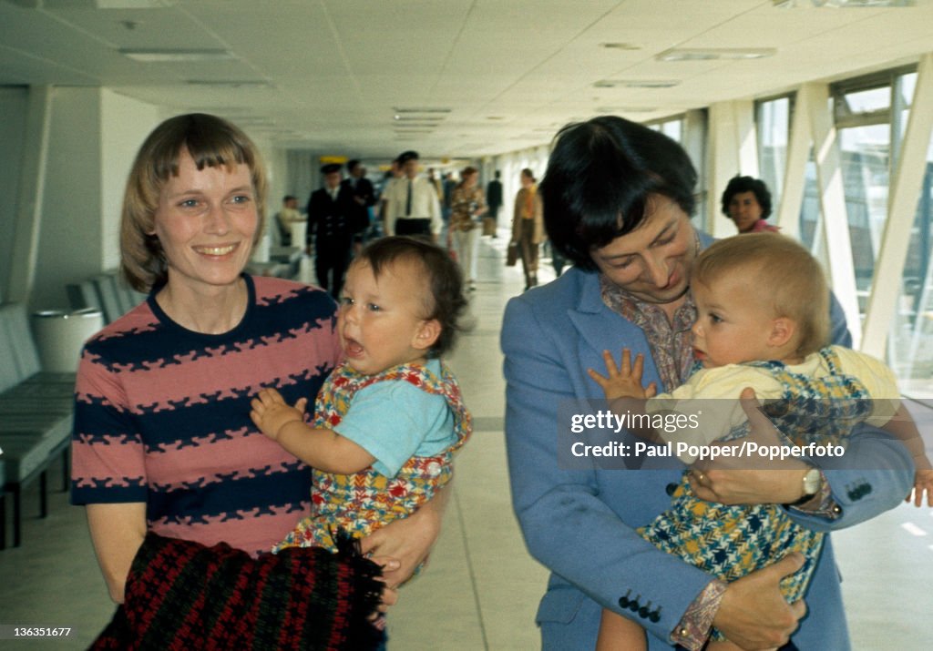 Conductor Andre Previn His Wife The Actress Mia Farrow And Their