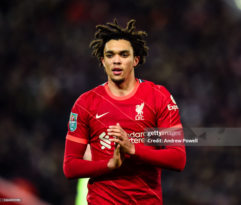 Trent Alexander Arnold Of Liverpool During The Carabao Cup Semi Final