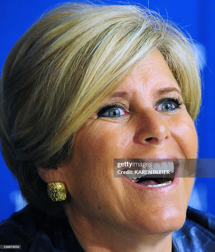 Personal finance guru Suze Orman speaks during an event “taking power ... Personal finance guru Suze Orman speaks during an event “taking power ...