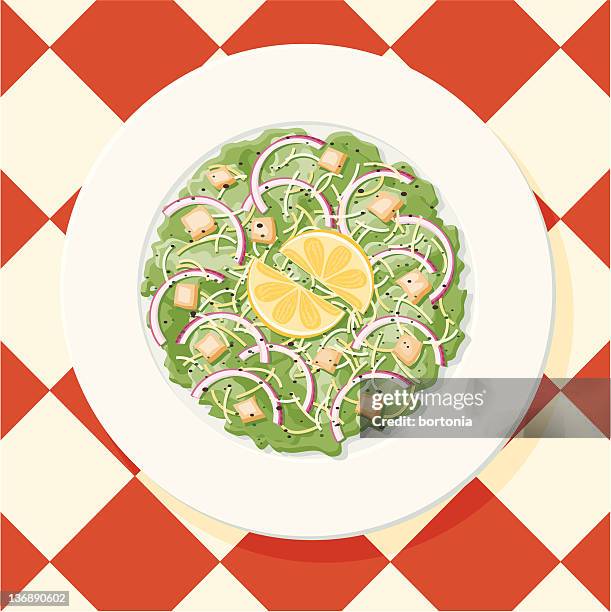 Caesar Salad Illustration Photos And Premium High Res Pictures Getty