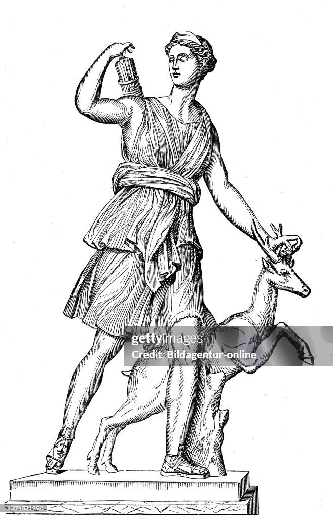 Diana Goddess Of The Moon And Hunting