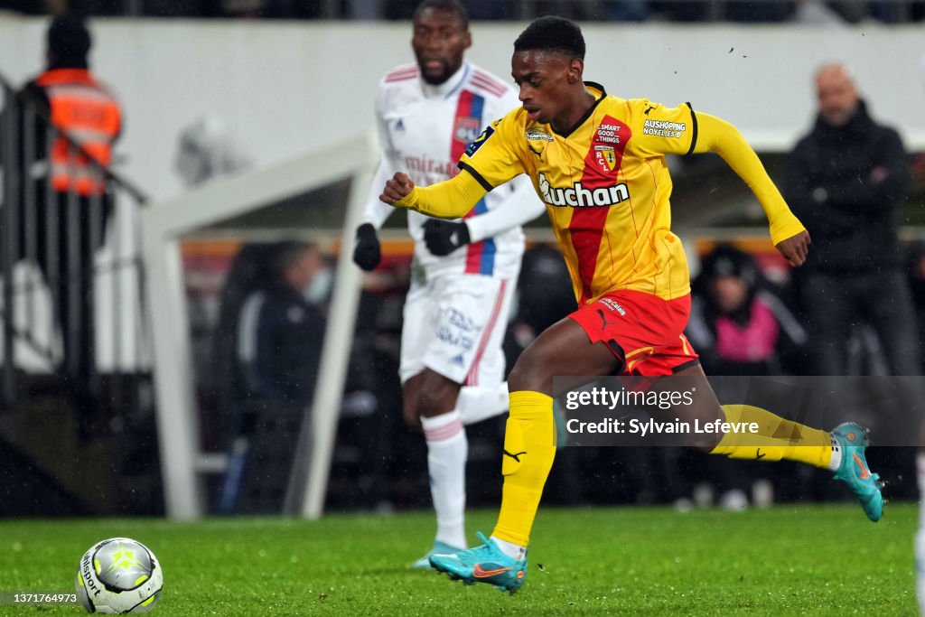 David Pereira Da Costa Of Rc Lens In Action During The Ligue 1 Uber