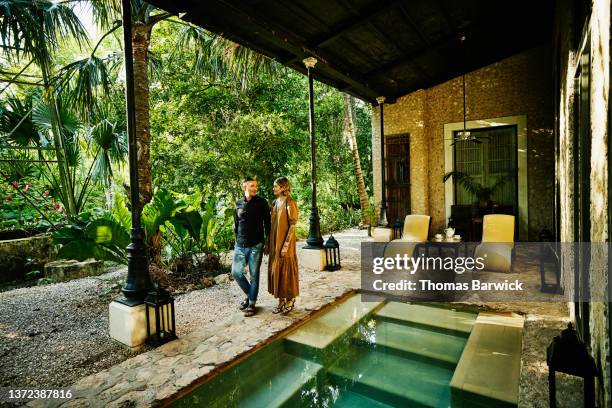 Couple Hot Tub Garden Photos And Premium High Res Pictures Getty Images