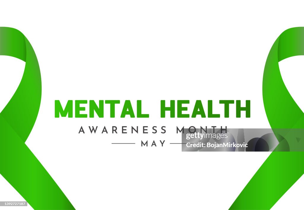 Mental Health Awareness Month Poster May Vector High Res Vector Graphic