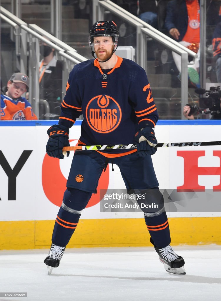 Brett Kulak of the Edmonton Oilers skates during Game Five of the ... Brett Kulak of the Edmonton Oilers skates during Game Five of the ...
