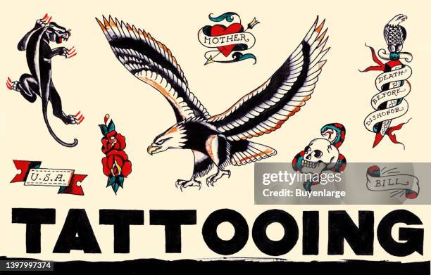 Vintage Tattoo Parlor Photos And Premium High Res Pictures Getty Images
