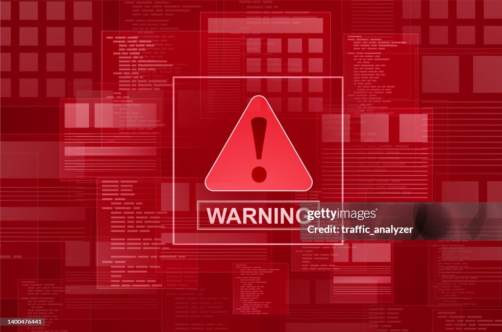 Warning Message High Res Vector Graphic Getty Images