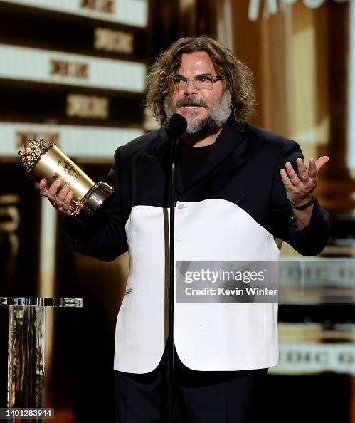 Jack Black Accepts The Comedic Genius Award Onstage At The 2022 Mtv