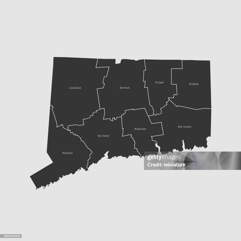 Connecticut Map High Res Vector Graphic Getty Images