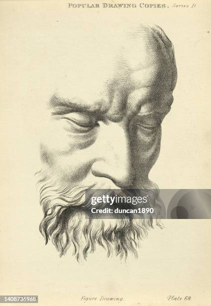 Old Eyes Looking Down High Res Illustrations Getty Images
