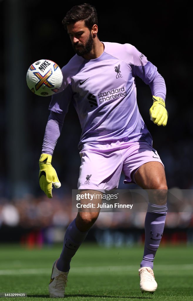 Goalkeeper Of Liverpool Alisson Becker During The Premier League