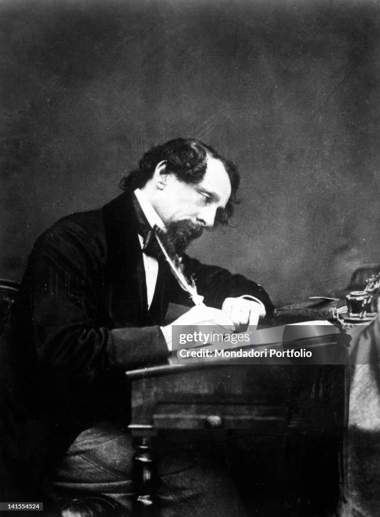 English Writer Charles Dickens Writing At His Desk 1860s News Photo Getty Images