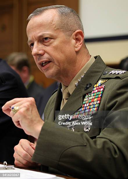 Marine Corps Gen John Allen Testifies To House Armed Services Committee