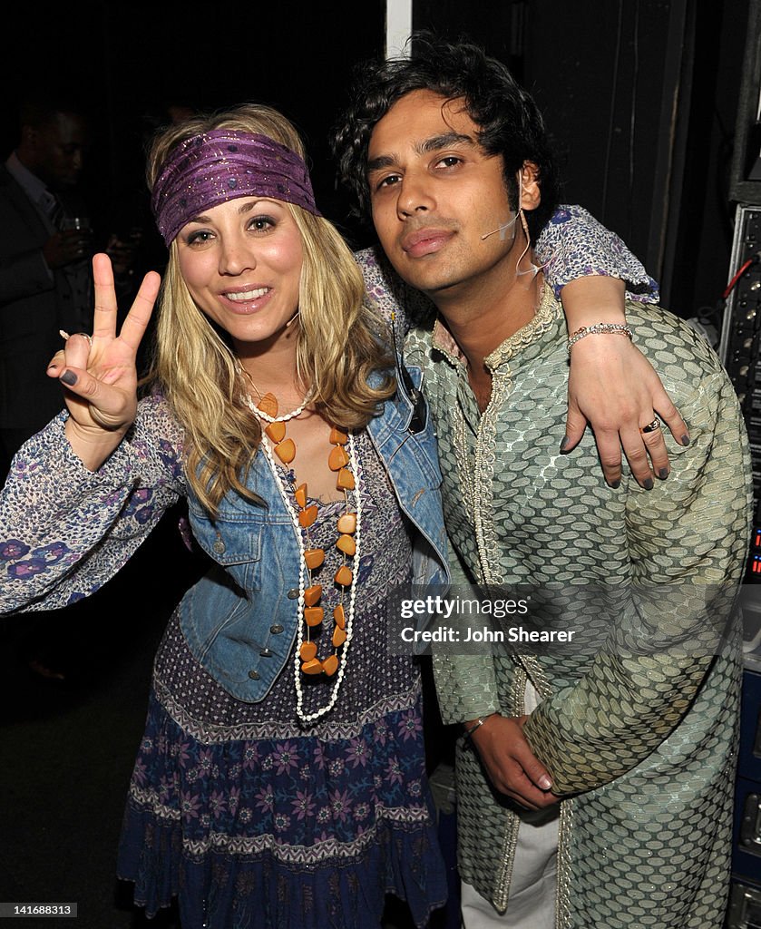 Kunal Nayyar And Kaley Cuoco